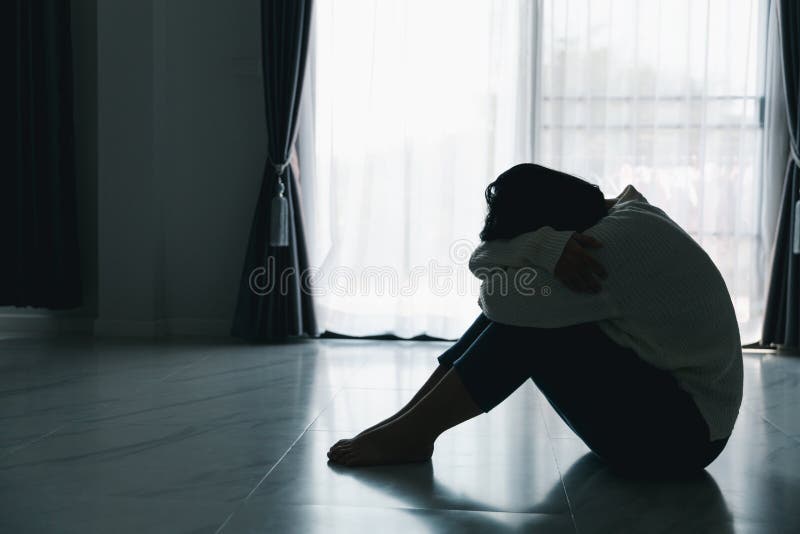 Concept Of Sad Teenage Girl Depression Upset Teenage Girl Sitting At