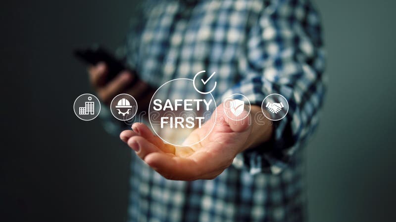 Concept Safety First As a Priority in Professional Environments, Safety ...