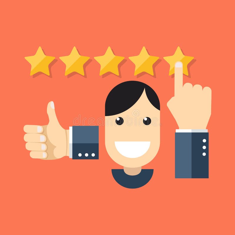 Icône Satisfaisante De Clients Illustration de Vecteur - Illustration ...