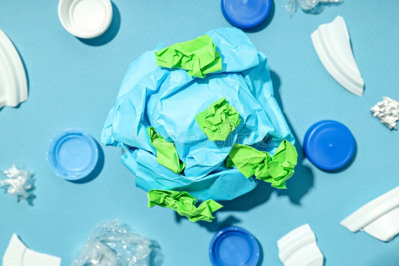 Concept of Save the World and Recycling Stock Image - Image of planet ...