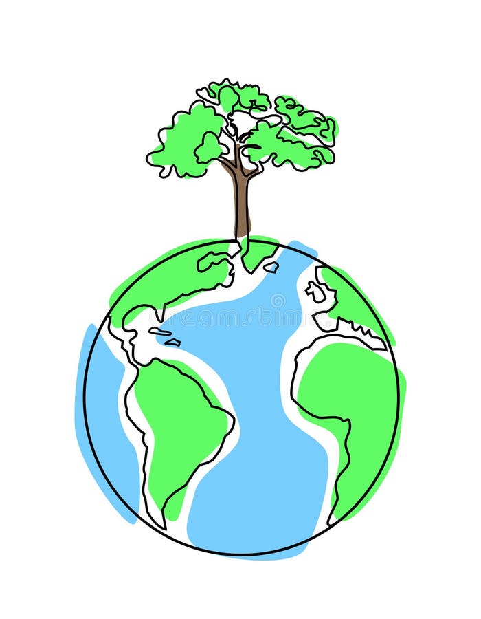 Concept of Saving Planet Earth. Clean Planet Stock Illustration ...