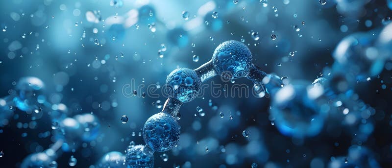 Concept Science, Chemistry, Art, Water, Abstract Blue Essence of ...