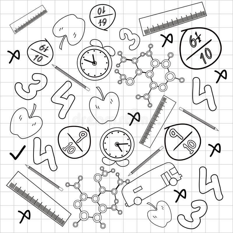 Concept of Science Doodles. Stock Illustration - Illustration of ...