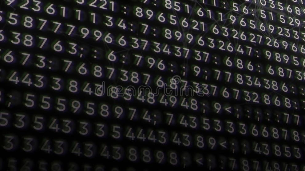 Concept of Science, Math Code Changing All Over the Screen. Motion ...