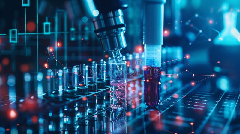 Concept of Science and Technology. Research and Development. Discovery ...