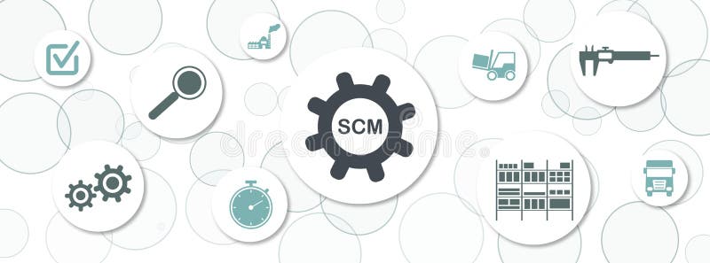 Concept of scm stock illustration. Illustration of data - 211224180