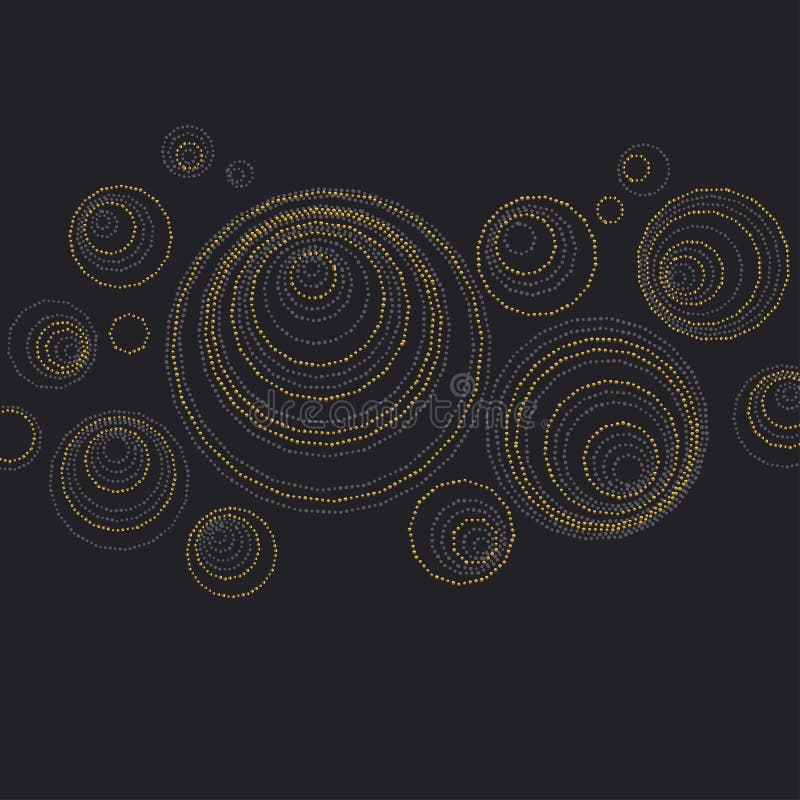 Concept Seamless Luxury Header with Dots and Lines Stock Vector ...