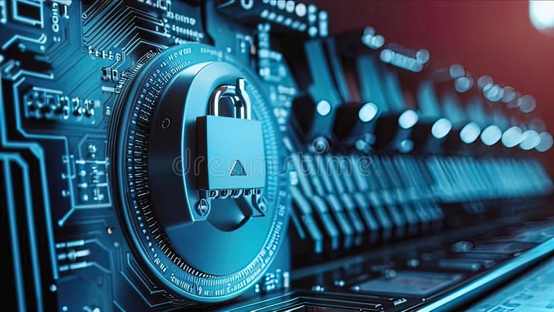 Concept of Secure Connection or Cyber Security Service, Security Lock ...