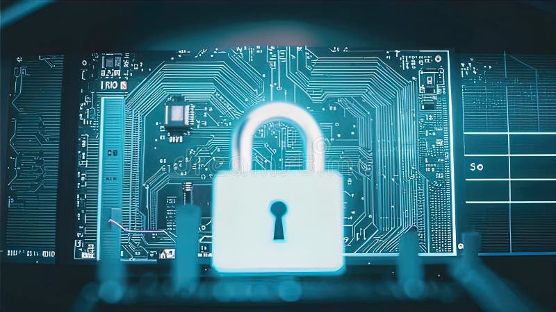 Concept of Secure Connection or Cyber Security Service, Security Lock ...