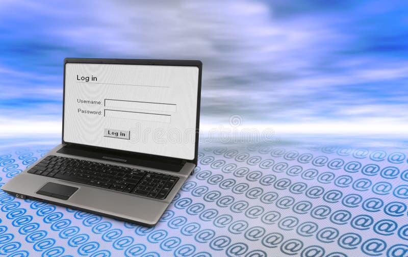 Concept of secure log in stock image. Image of network - 4799933