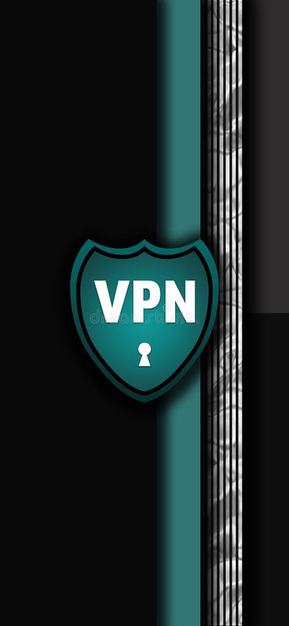 Concept of Secure Network Connection. Acronym VPN on Color Background ...