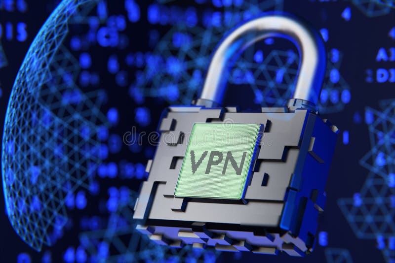 The Concept of a Secure Vpn Network. Lock Bypass Tool. Virtual Private ...