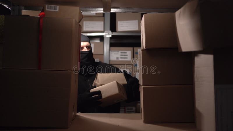 Concept of Security Problems in Warehouses. Thief in a Black Mask ...