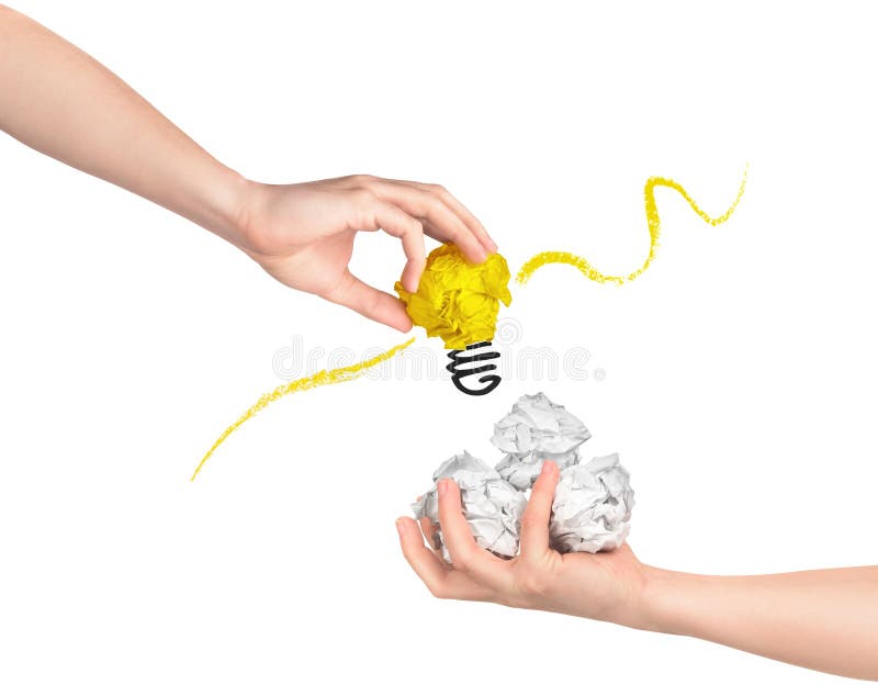 The Concept of Selecting the Best Ideas. Stock Image - Image of ...