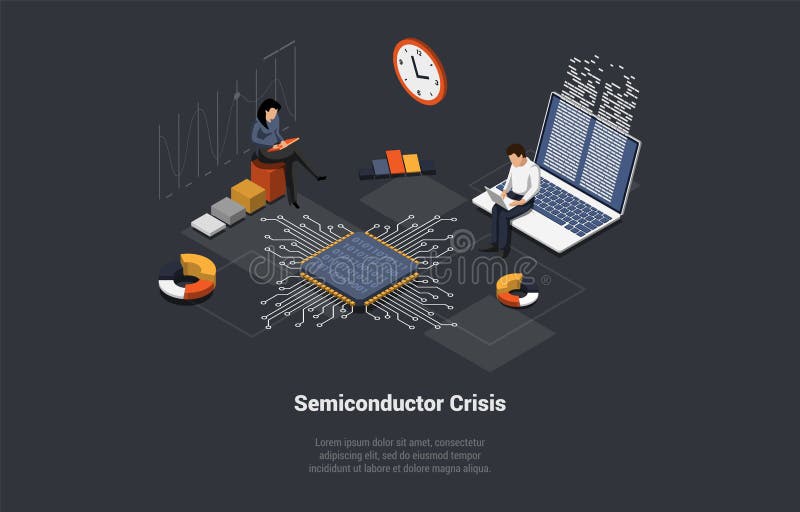 Semiconductor Manufacturing Isometric Stock Illustrations – 150 ...