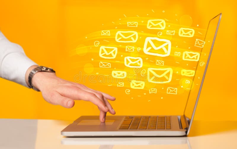 Concept of sending e-mails stock photo. Image of envelope - 93919956 Concept of sending e-mails stock photo. Image of envelope - 93919956