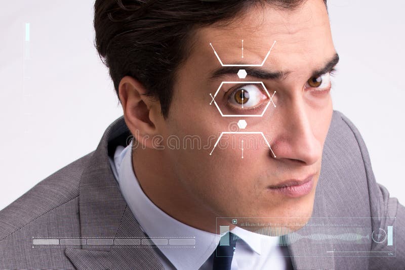 The Concept of Sensor Implanted into Human Eye Stock Image - Image of ...