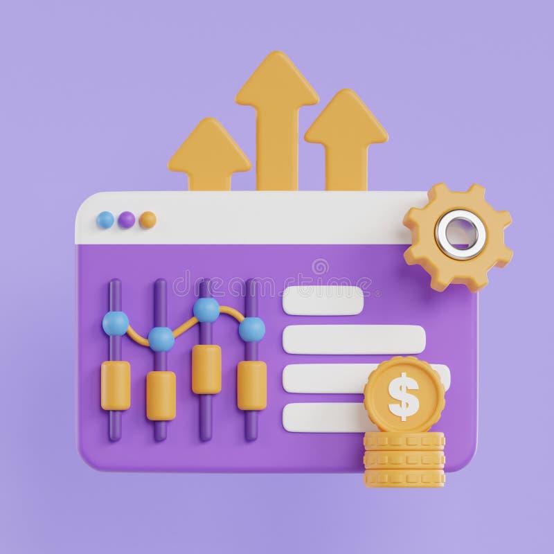 Concept of Seo Optimization for Website and Mobile Website. 3D Vector ...