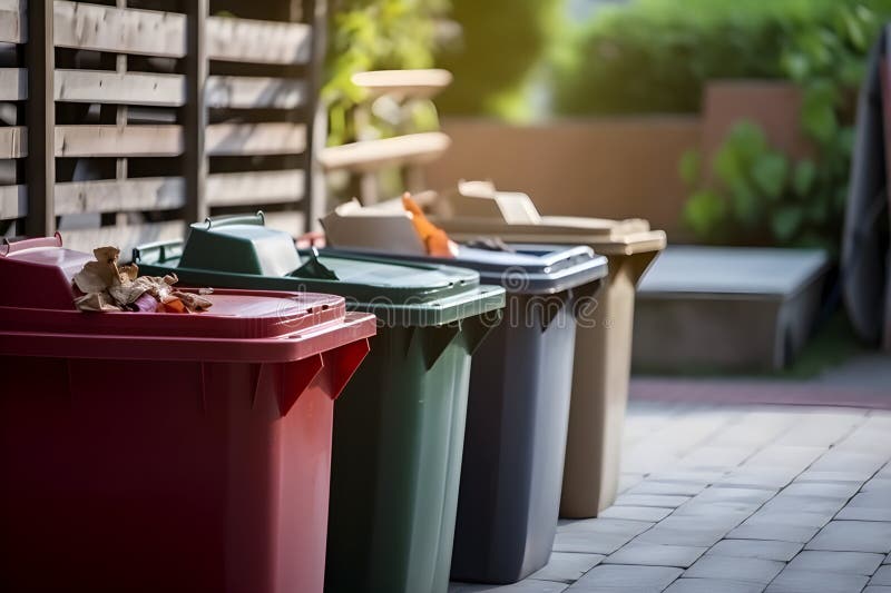 Concept of Separate Garbage in the Apartment. General and Recyclable ...