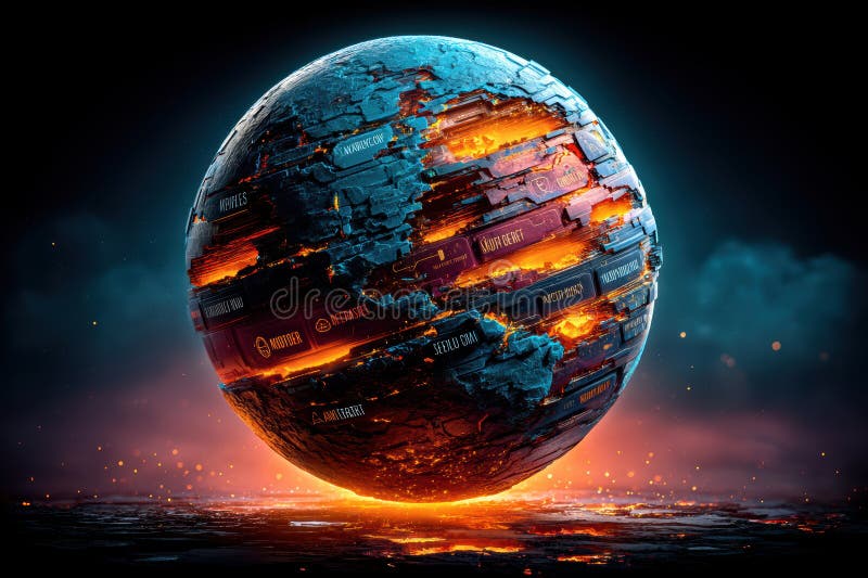 Planet Sliced Open Stock Illustrations – 9 Planet Sliced Open Stock ...