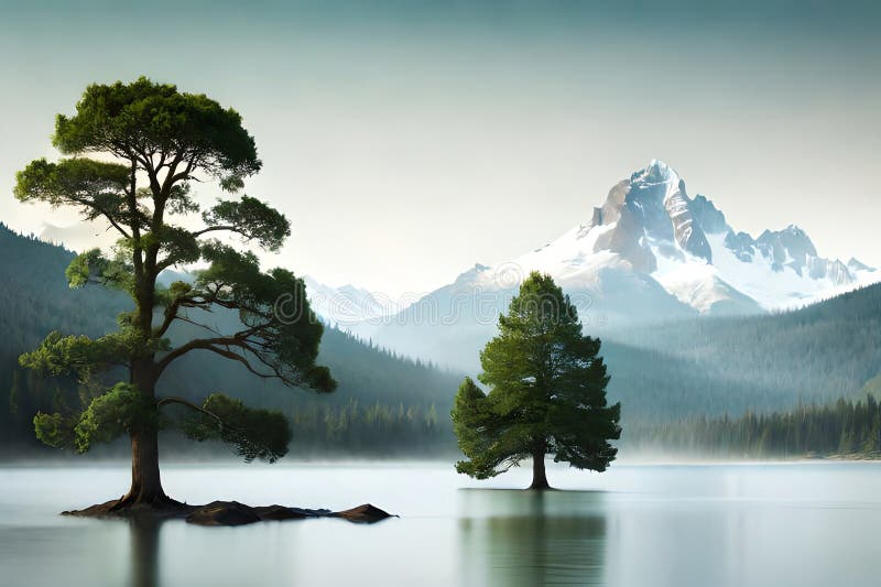 Set of Green Trees Isolated on Blank Trasparent Background. Generative ...