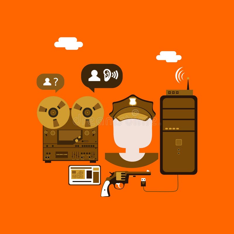 Concept of a Set of Security Services Stock Vector - Illustration of ...