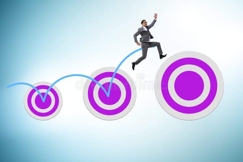 Concept of Setting and Achieving Business Objectives Stock Photo ...