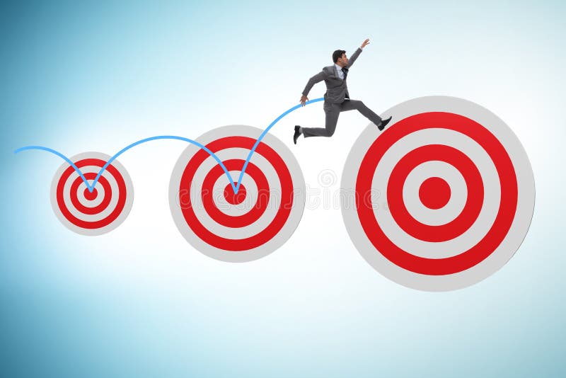 Concept of Setting and Achieving Business Objectives Stock Photo ...