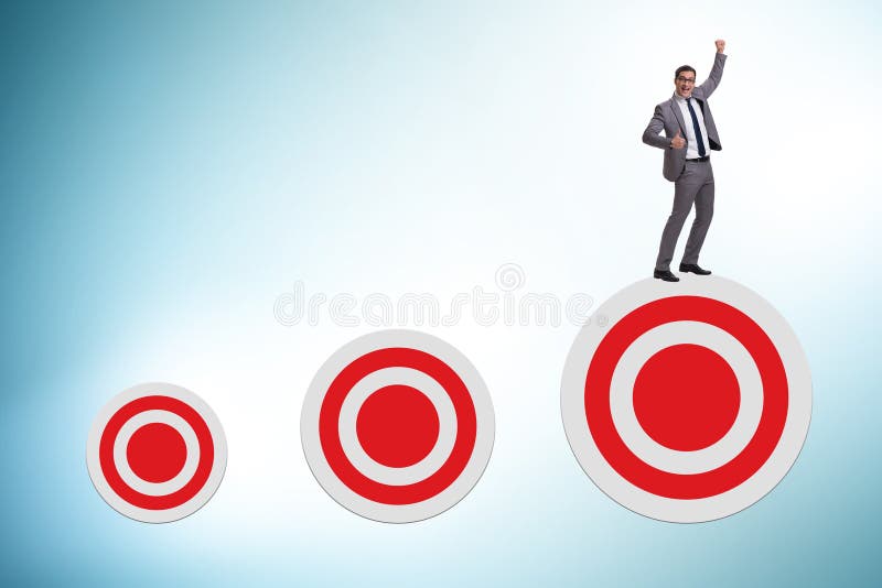 Concept of Setting and Achieving Business Objectives Stock Image ...