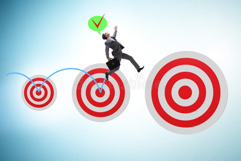 Concept of Setting and Achieving Business Objectives Stock Photo ...