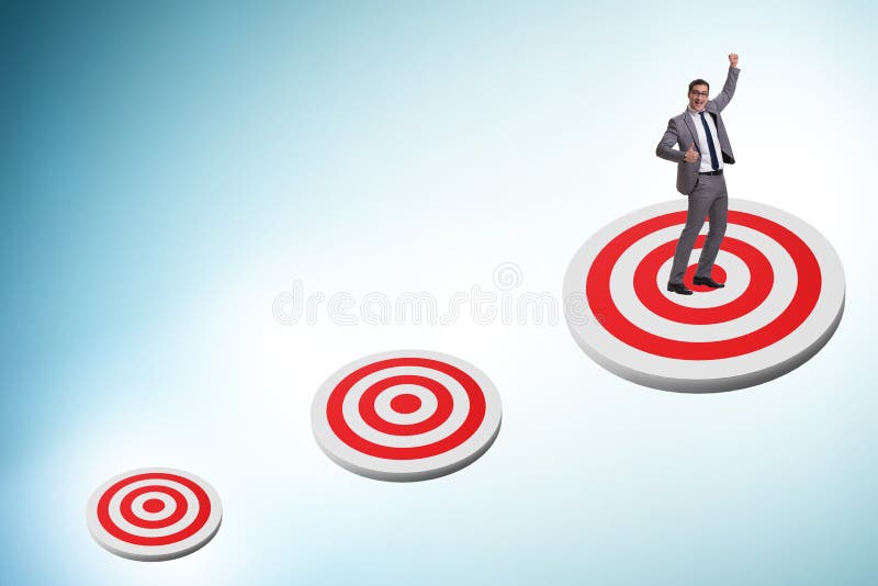 Concept of Setting and Achieving Business Objectives Stock Photo ...