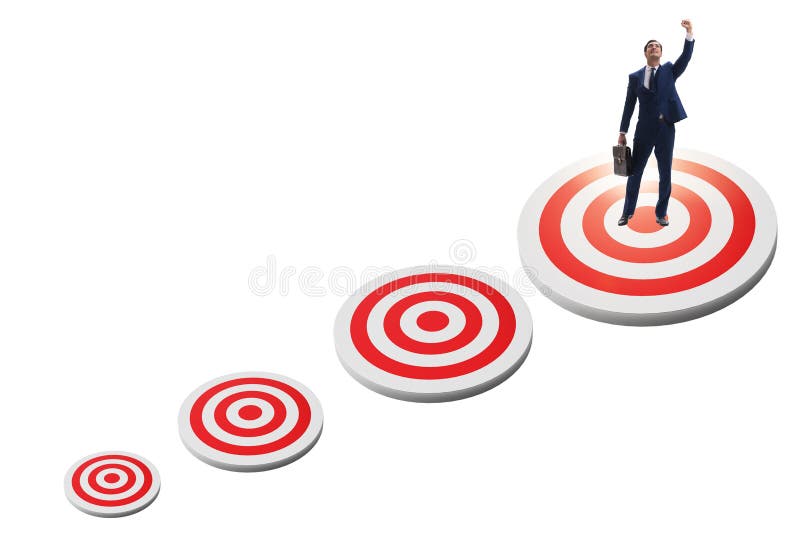 Concept of Setting and Achieving Business Objectives Stock Image ...
