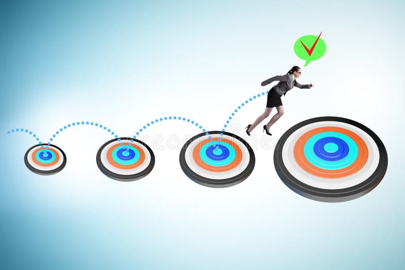 Concept of Setting and Achieving Business Objectives Stock Photo ...