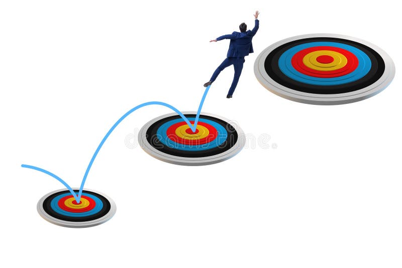 Concept of Setting and Achieving Business Objectives Stock Image ...