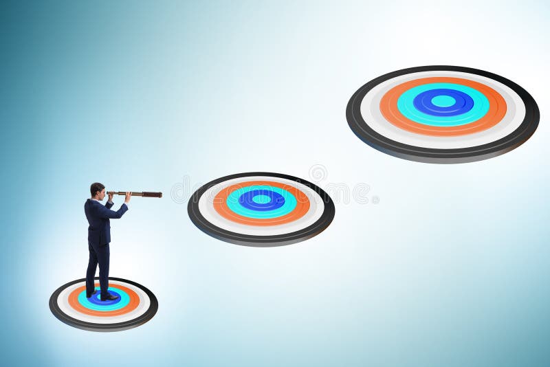 Concept of Setting and Achieving Business Objectives Stock Photo ...