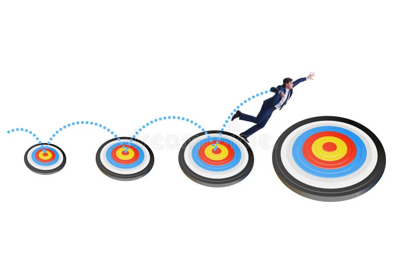 Concept of Setting and Achieving Business Objectives Stock Image ...