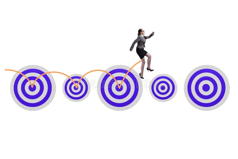 Concept of Setting and Achieving Business Objectives Stock Image ...