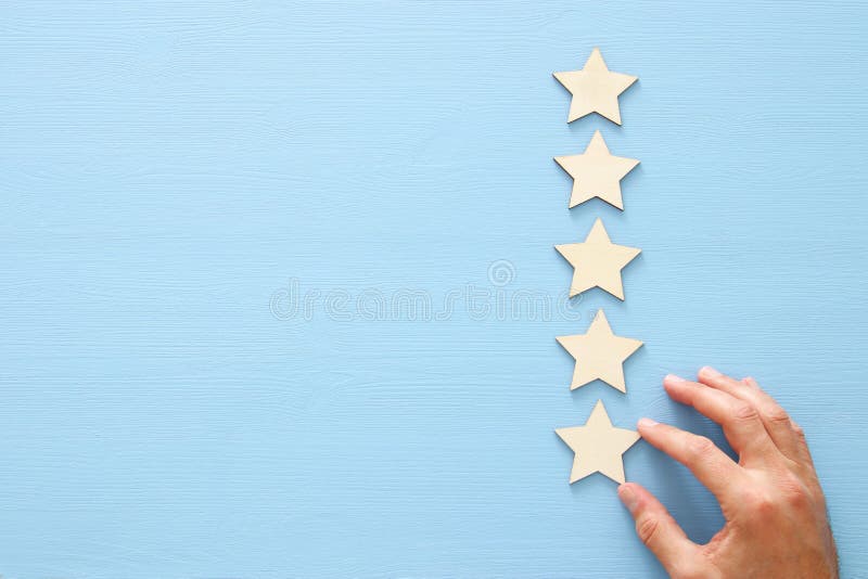 Concept of Setting a Five Star Goal. Increase Rating or Ranking ...