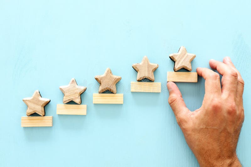 Concept of Setting a Five Star Goal. Increase Rating or Ranking ...