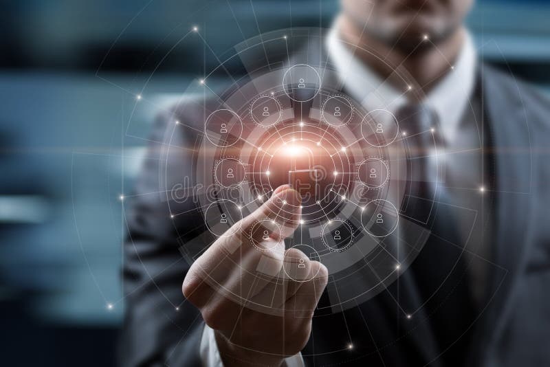 Concept of Setting the Protection of the Network Connection Stock Photo ...