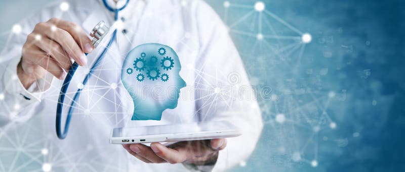 Concept of Setting a Technology Interface with Cogwheel Stock Photo ...