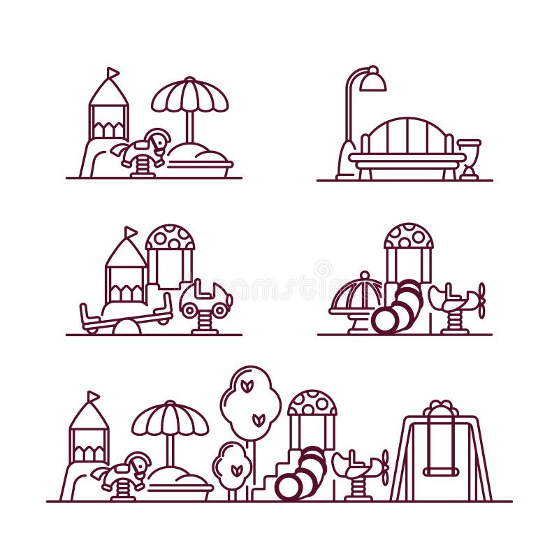 Several Playgrounds Stock Illustrations – 3 Several Playgrounds Stock Illustrations, Vectors ...
