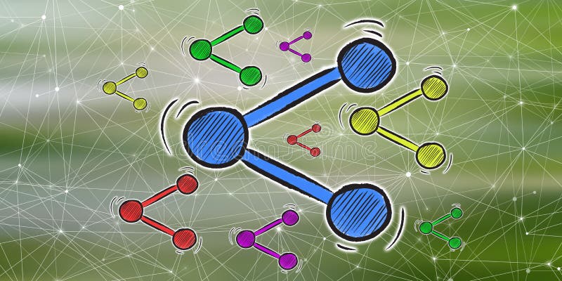 Concept of share ideas stock illustration. Illustration of ...