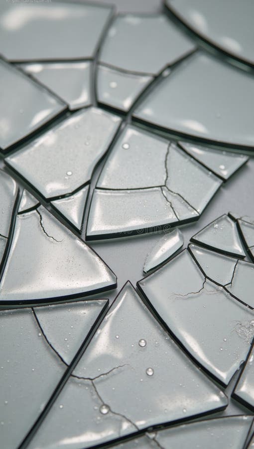 Shatter Patterns on Broken Glass Stock Illustration - Illustration of ...