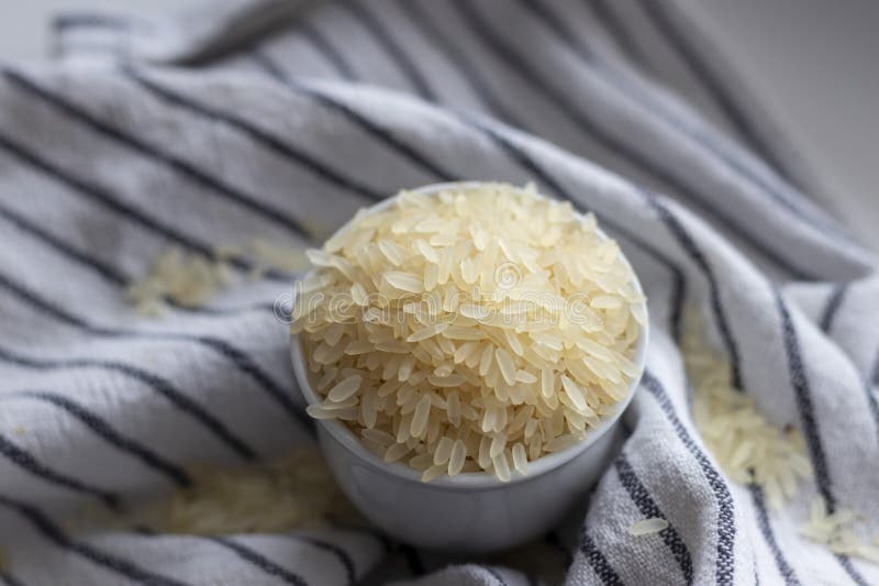 Concept Shot of the Bawl with White Rice. Food Stock Image - Image of ...