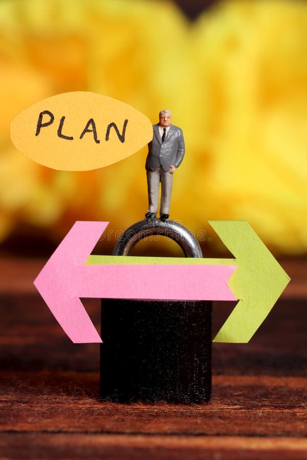 Chosing right plan stock image. Image of shot, miniature - 138134147