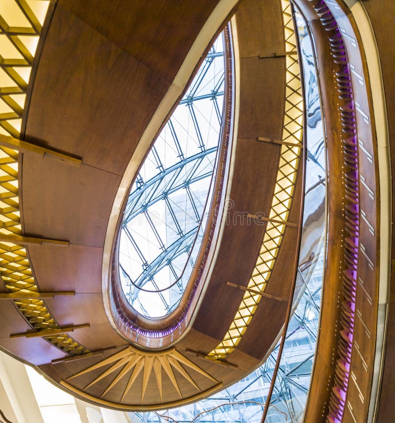 Concept Shot of the Contemporary Staircase. Design Stock Photo - Image ...