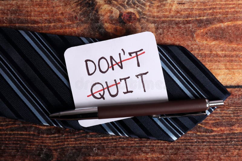 Quit Job Message Sign Illustration Design Stock Illustration ...