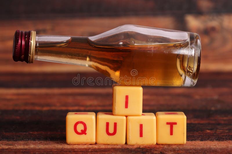 Quit alcohol stock image. Image of consumption, alcohol - 163484365