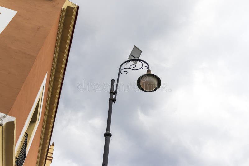 Concept Shot of the Old Fashioned Lamp Post. Abstract Stock Image ...